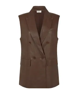 P.a.r.o.s.h Double-breasted Pocket Gilet - Brown