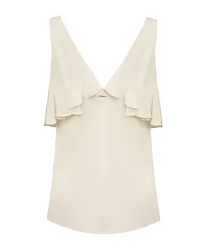 TWINSET Ruffle Detail Tank Top