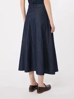 Max Mara Belt Loop Midi Skirt