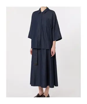 Max Mara Belt Loop Midi Skirt