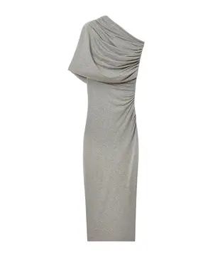 Stella McCartney One Shoulder Twisted Wrap Dress