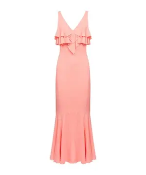 TWINSET Ruffle-trim Maxi Dress - Pink