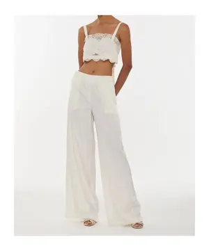 P.a.r.o.s.h Lace-trimmed Cropped Top With Bow Detail