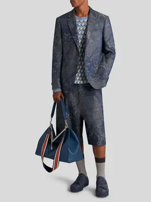 Etro Jacquard Denim Blazer