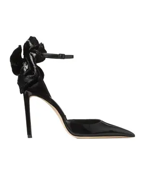 JIMMY CHOO Pointed-toe High-heeled Sandals - Black