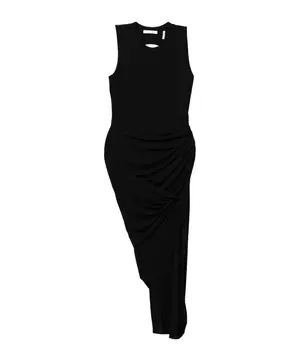 Helmut Lang Asymmetric Dress - Black