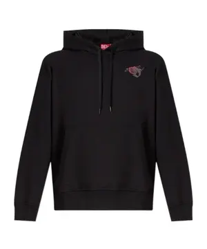 DIESEL® Hooded Sweatshirt With Graphic Detail