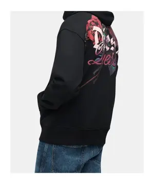 DIESEL® Hooded Sweatshirt With Graphic Detail