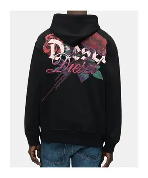 DIESEL® Hooded Sweatshirt With Graphic Detail