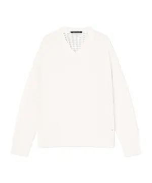Armani Exchange Oversized Sweater With Perforated Back