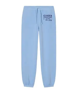 Closed Drawstring Track Pants - Blue