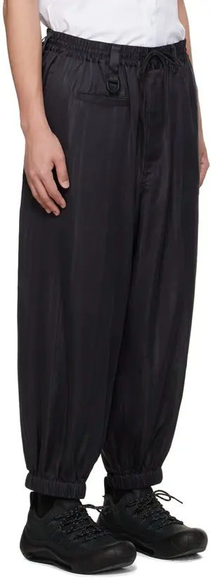 Y3 Striped Drawstring Tapered Trousers
