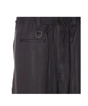 Y3 Striped Drawstring Tapered Trousers