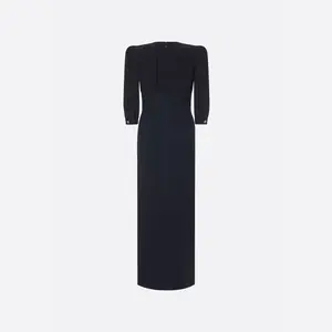 Alessandra Rich Cady Midi Dress With Splits
