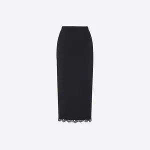 Alessandra Rich Lace-trim Midi Skirt