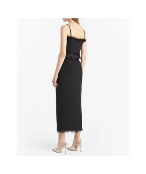 Alessandra Rich Lace-trim Midi Skirt
