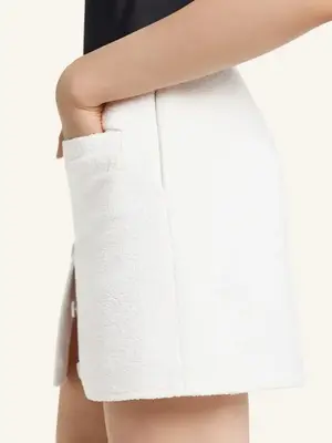 COURREGES Tweed Mini Skirt