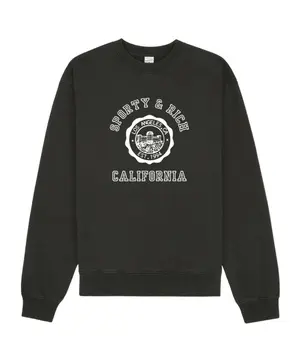 SPORTY  RICH Sporty & Rich Crewneck Sweatshirt With Logo