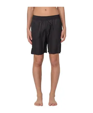 Off-White Elasticated Waistband Swim Shorts - Black