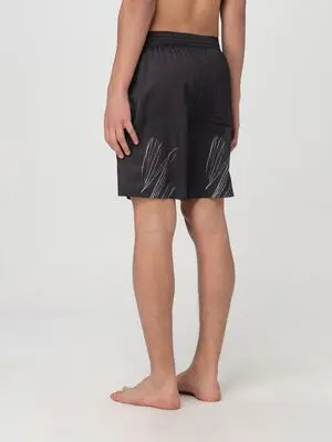 Off-White Elasticated Waistband Swim Shorts