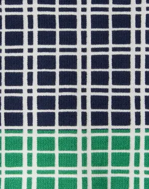La DoubleJ Check Ribbed Top