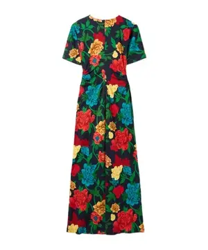 La DoubleJ Floral Ruched Dress