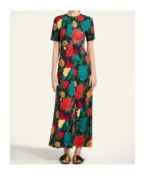La DoubleJ Floral Ruched Dress