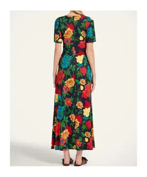 La DoubleJ Floral Ruched Dress