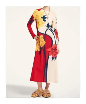 La DoubleJ Floral Placed Dress