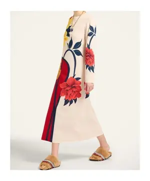 La DoubleJ Floral Placed Dress