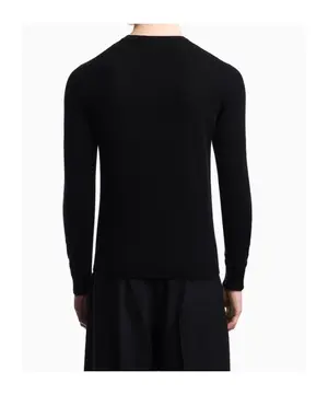 Emporio Armani Plain Knit Pure Cashmere Jumper