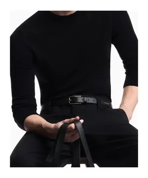 Emporio Armani Plain Knit Pure Cashmere Jumper
