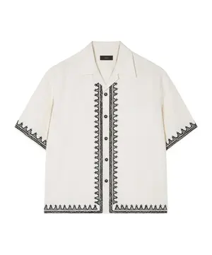 Alanui Akasha Embroidered-edge Shirt - White