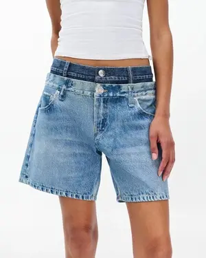 Rag & Bone Layered Denim Shorts