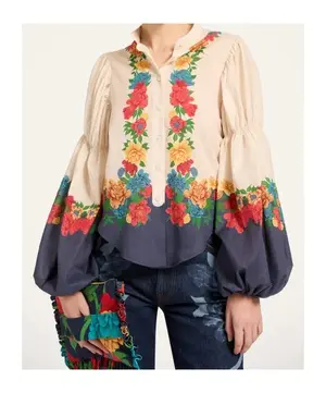 La DoubleJ Floral Placée Blouse