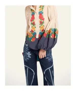 La DoubleJ Floral Placée Blouse