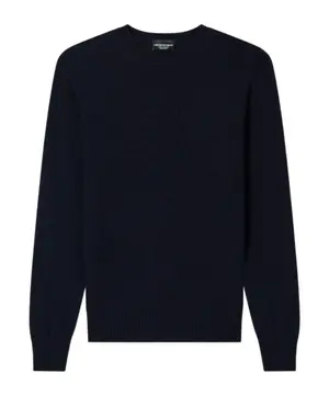 Emporio Armani Plain-knit Pure Cashmere Jumper