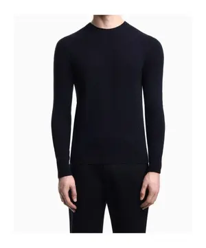 Emporio Armani Plain-knit Pure Cashmere Jumper
