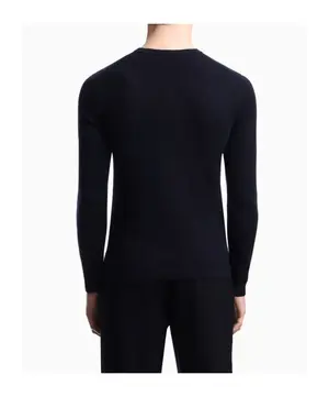 Emporio Armani Plain-knit Pure Cashmere Jumper