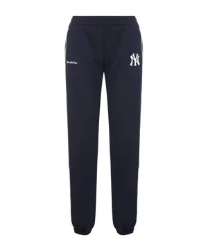 SPORTY  RICH Elastic Waist Casual Pants - Black