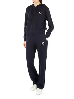 SPORTY  RICH Elastic Waist Casual Pants