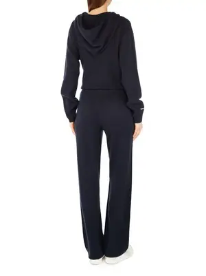 SPORTY  RICH Elastic Waist Casual Pants