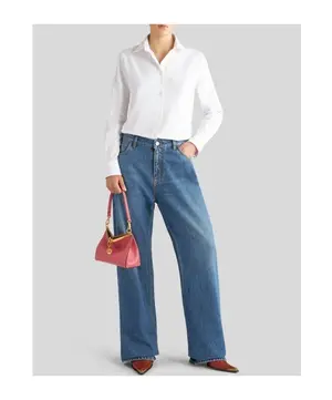 Etro Pegaso Embroidered Straight Hem Shirt