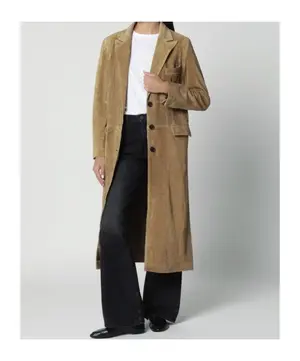 ARMA Alissa Single-breasted Suede Coat