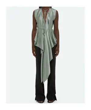 Helmut Lang Draped Scarf Top