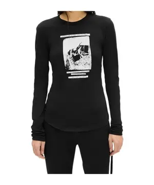 ANN DEMEULEMEESTER Dot Graphic-print Ruched Top - Black