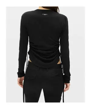 ANN DEMEULEMEESTER Dot Graphic-print Ruched Top
