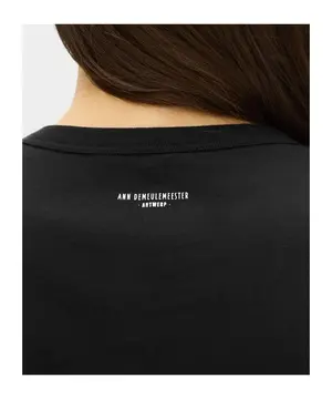 ANN DEMEULEMEESTER Dot Graphic-print Ruched Top