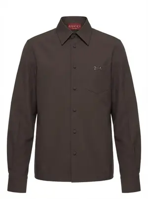 Gucci Horsebit Technical Panama Shirt - Black