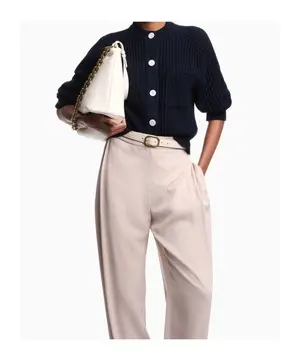 Emporio Armani Fisherman's Rib Knit Cardigan
